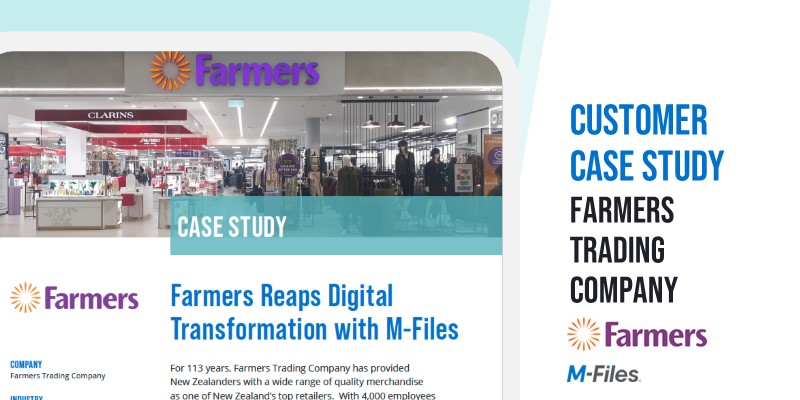 New Case Study: Farmers Trading Company Reaps Digital Transformation with M-Files - Customer ...